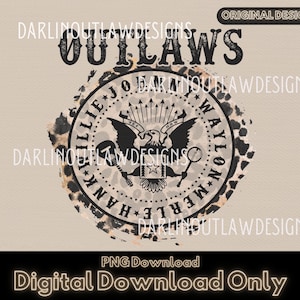 2 Transparent Png's, Outlaws, Leopard Print, Sublimation, ***DIGITAL ...
