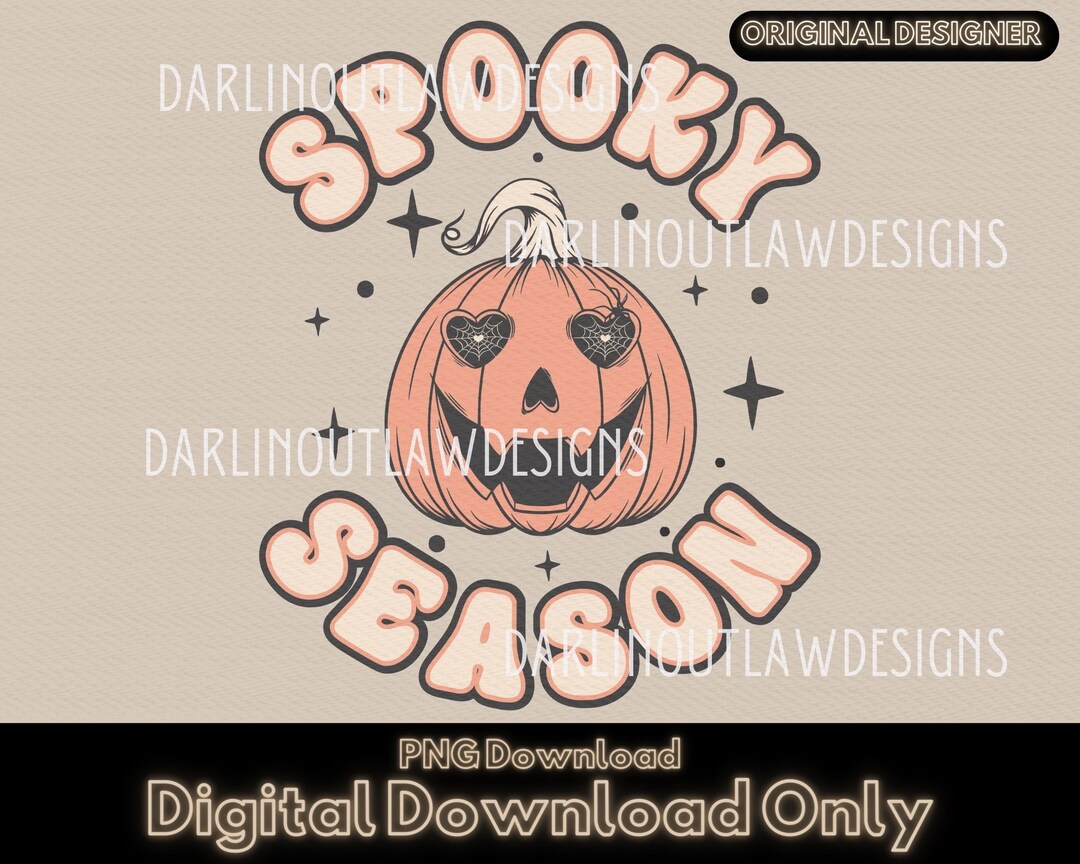 1 Transparent PNG'S, Spooky Season, Halloween, Sublimation, ***DIGITAL ...