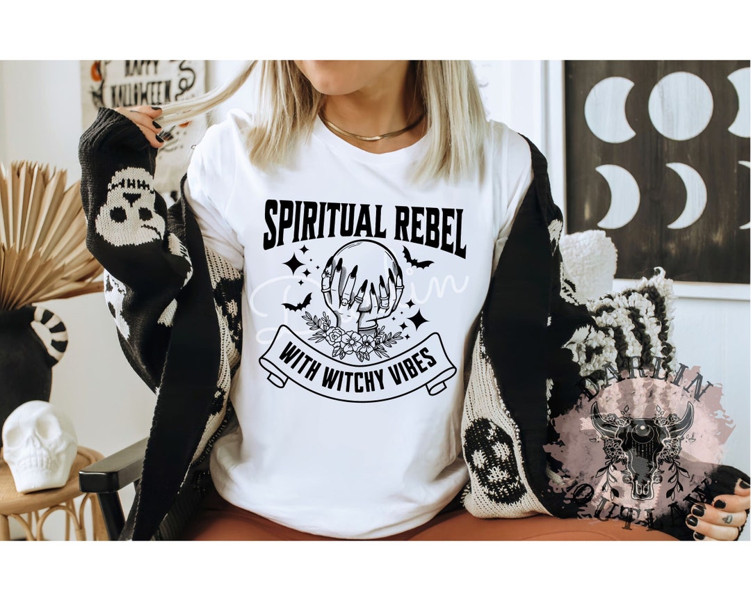 2 Transparent Png's, Spiritual Rebel, Halloween, Sublimation, DIGITAL ...