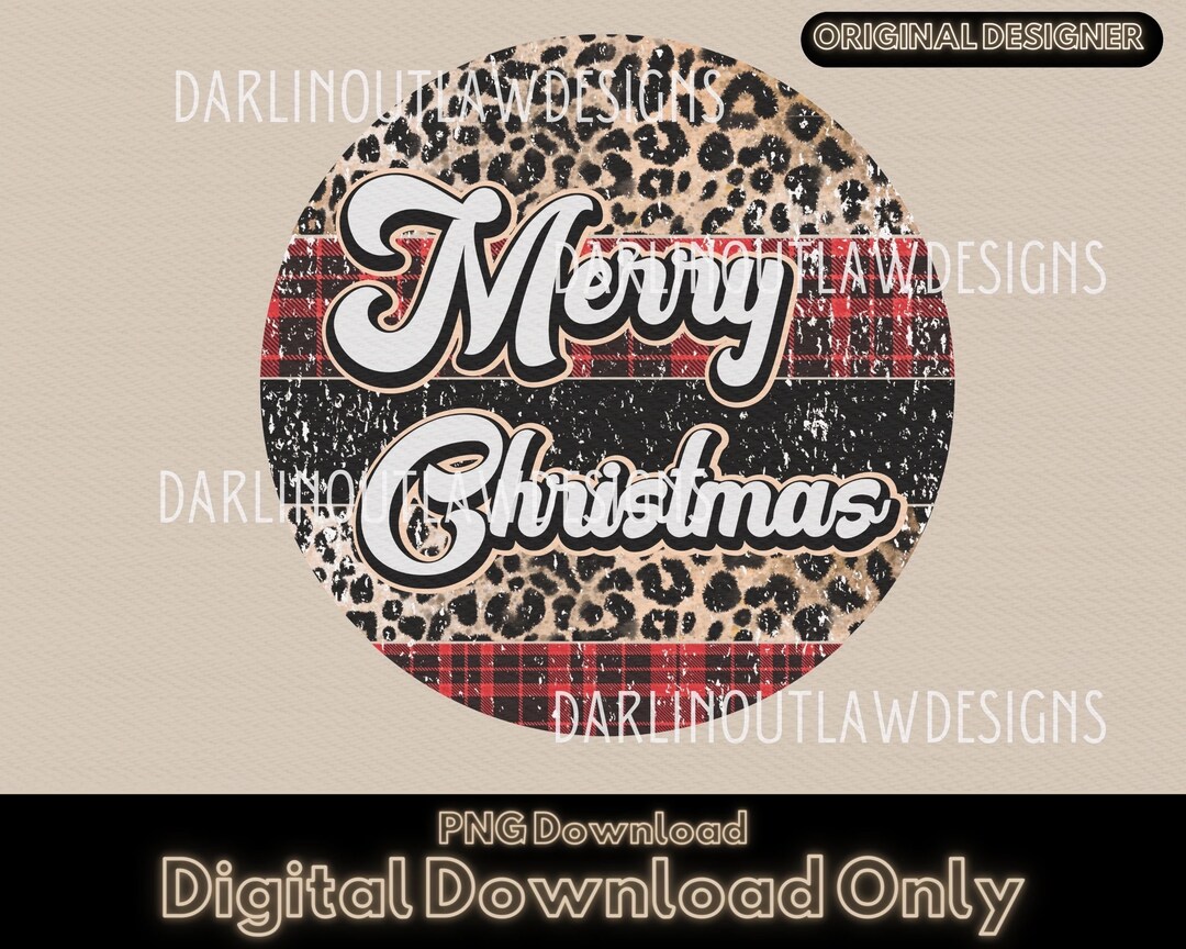3 Transparent Png's, Merry Christmas, Cheetah Print, Buffalo Plaid ...