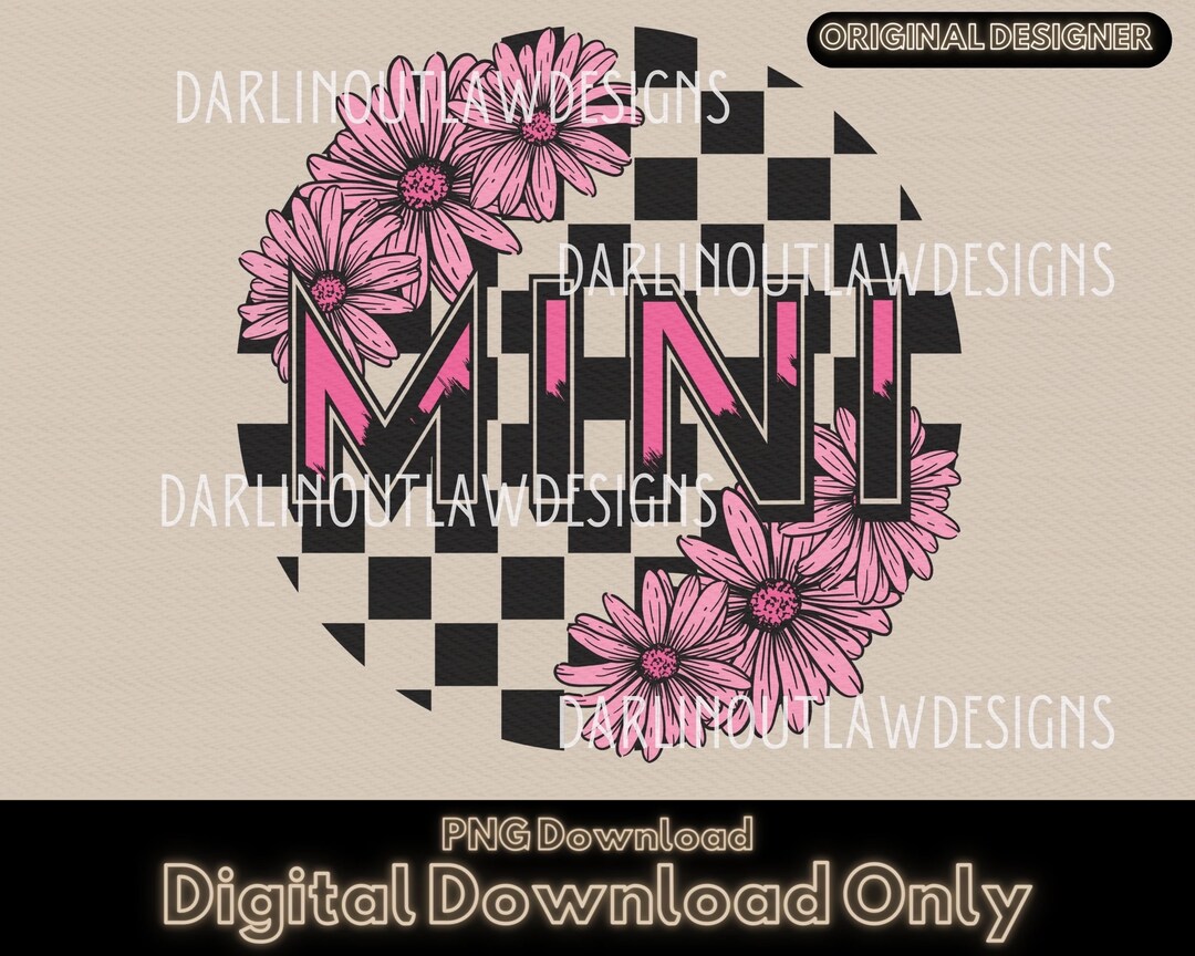 2 Transparent PNG, Mini Checkered Pattern, Vintage Version, Mama & Mini ...