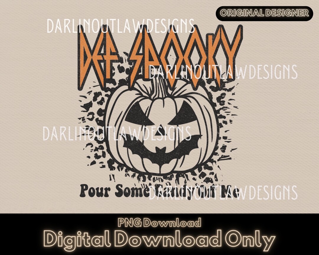 2 Transparent PNG, Def Spooky, Sublimation, ***DIGITAL Download ONLY ...