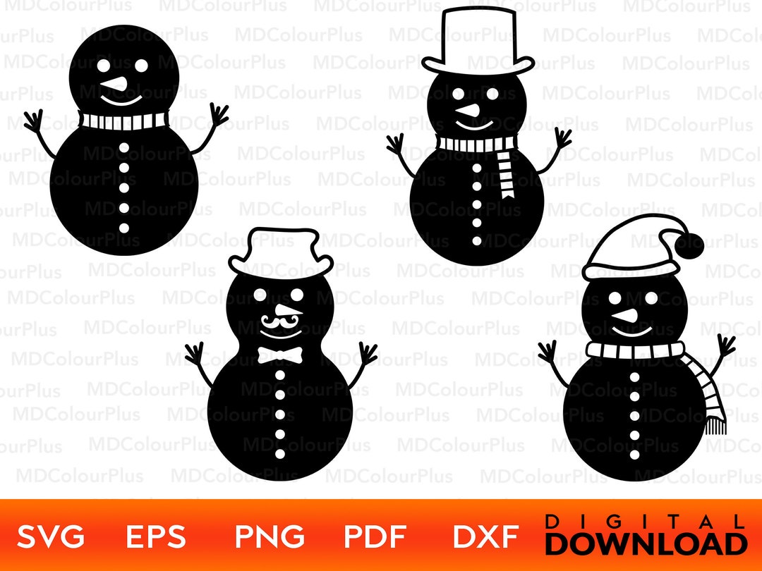 Snowman SVG for Cricut, Snowman Clip Art Png, Cute Snowman Svg Png Dxf ...