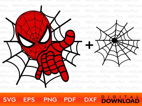 Spiderman SVG Spiderman Face PNG Spiderman Web SVG - Etsy