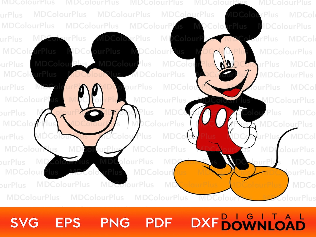 Mickey Mouse SVG for Cricut, Mickey Mouse Clipart, Mickey Face Svg for ...