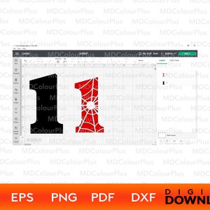 Spiderman Numbers Svg Spider Web Birthday Boy Number Clipart Cutfile ...