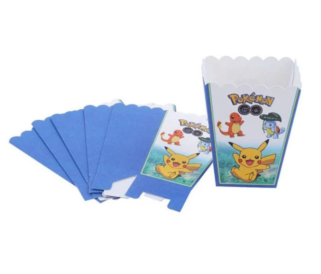6 Pcs Pokemon Popcorn Trays - Etsy