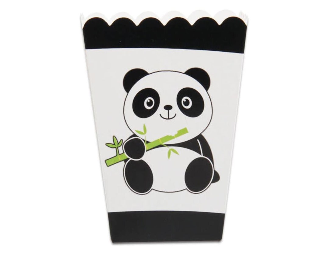 6 Popcorn Boxes Panda Treat Boxes - Etsy