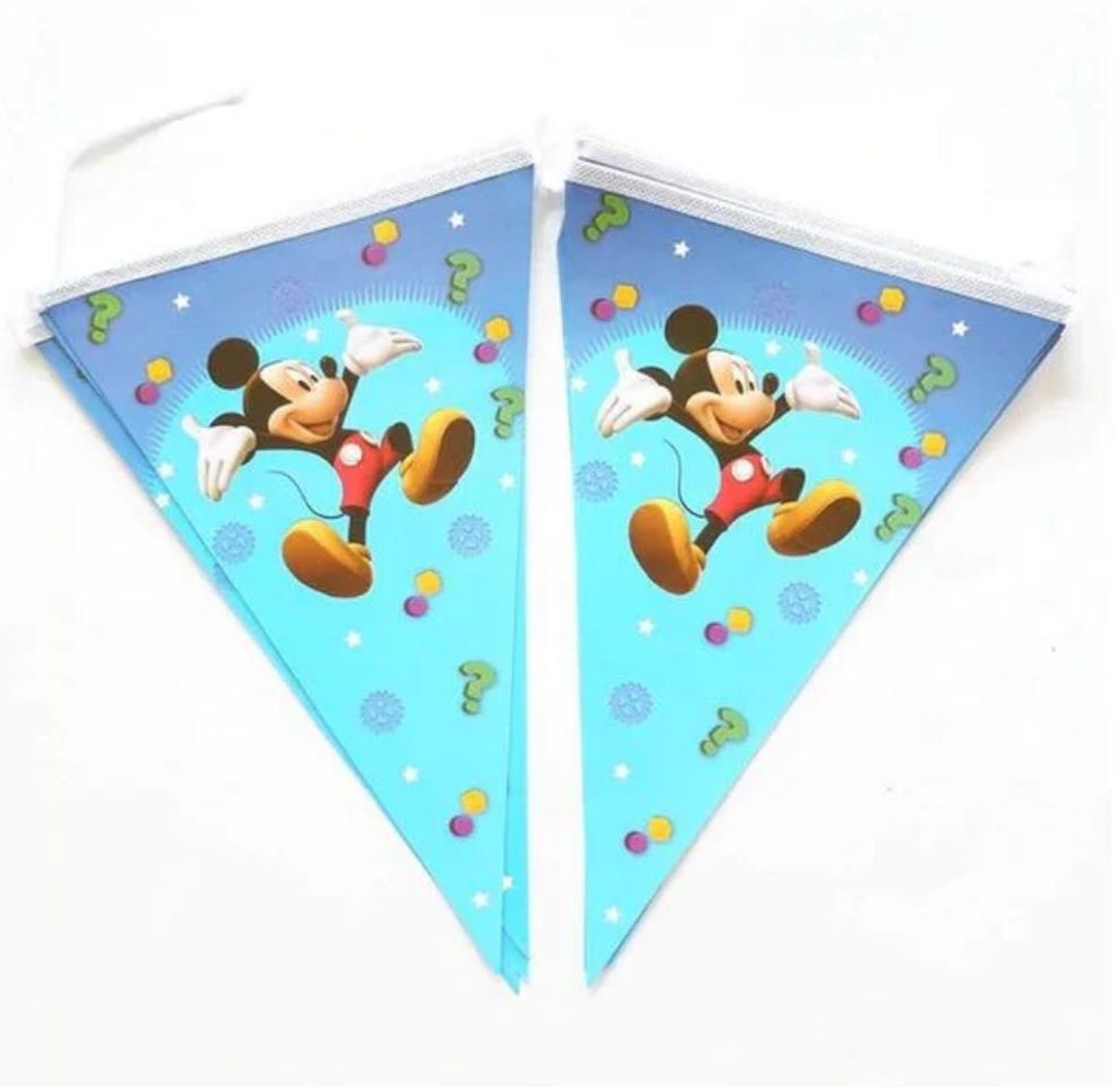 Mickey Mouse Flag Line With 10 Flags - Etsy