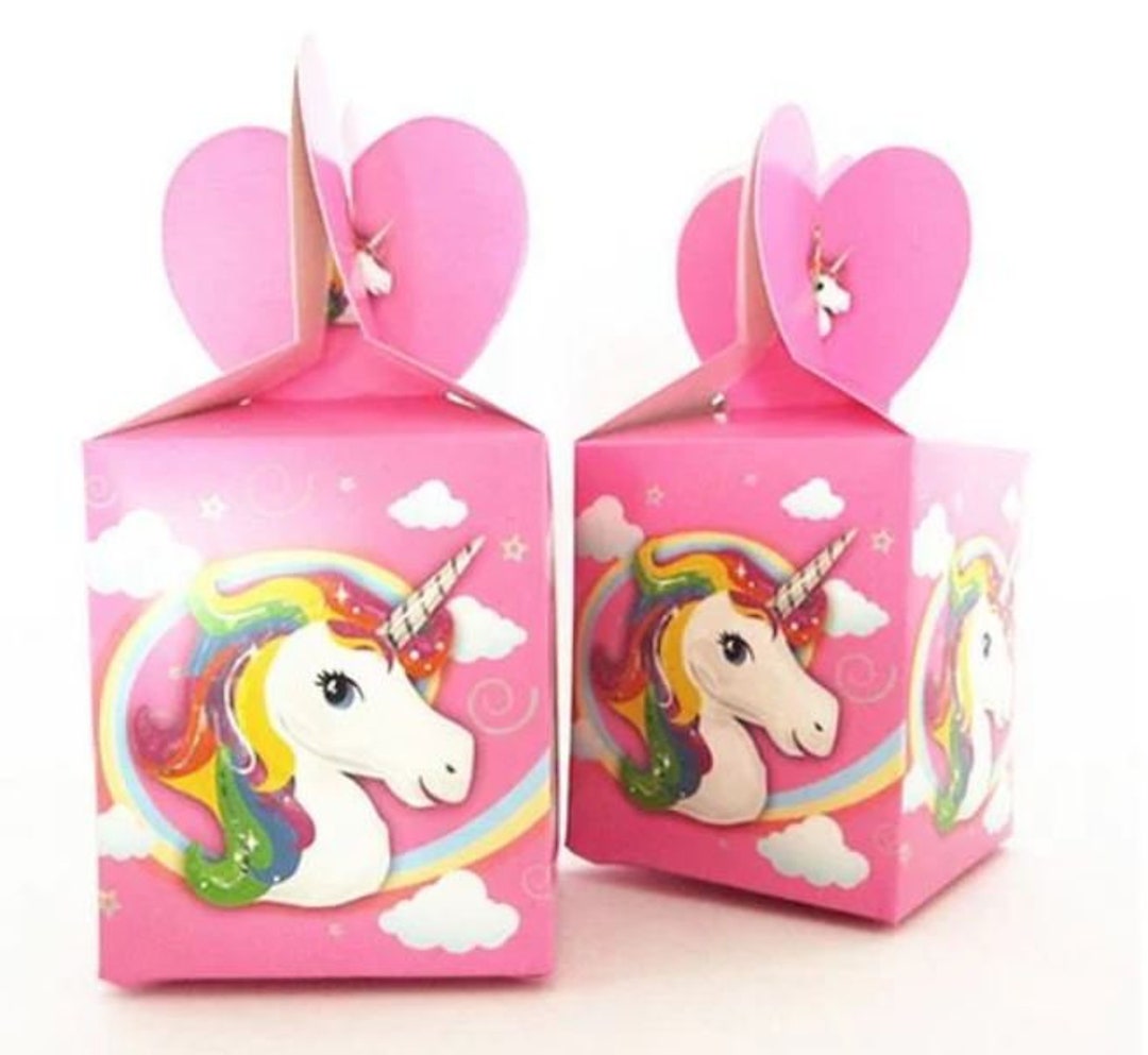 6 Pieces Unicorn Candy Boxes / Treat Boxes / Chocolate Boxes - Etsy