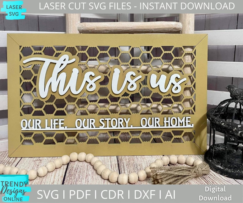 This is Us Frame Sign Svg Glowforge Laser Cut Svg Digital - Etsy