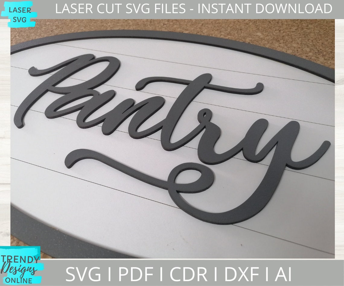 Pantry Svg Kitchen Sign Svg Home Decor Svg Digital | Etsy