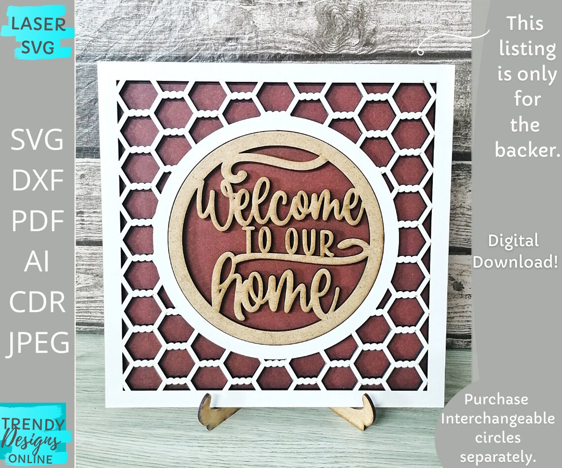 Chicken Wire Interchangeable Backer Svg Digital Download - Etsy