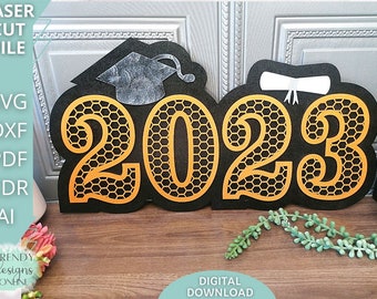 Graduation Laser Cut File Svg Dxf School Glowforge and School - Etsy ...