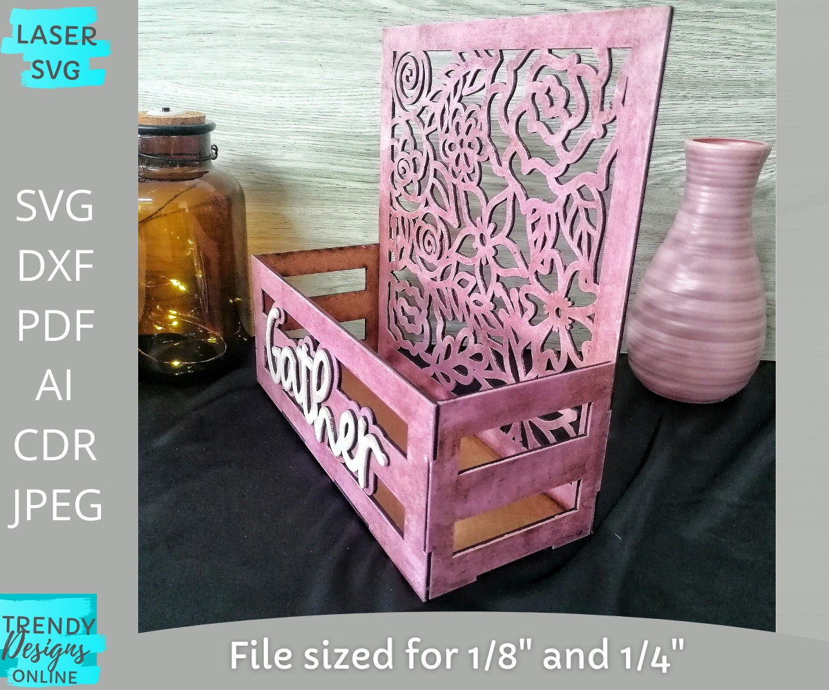 Floral Planter Svg File Gather Planter Svg Planter Box Svg - Etsy UK