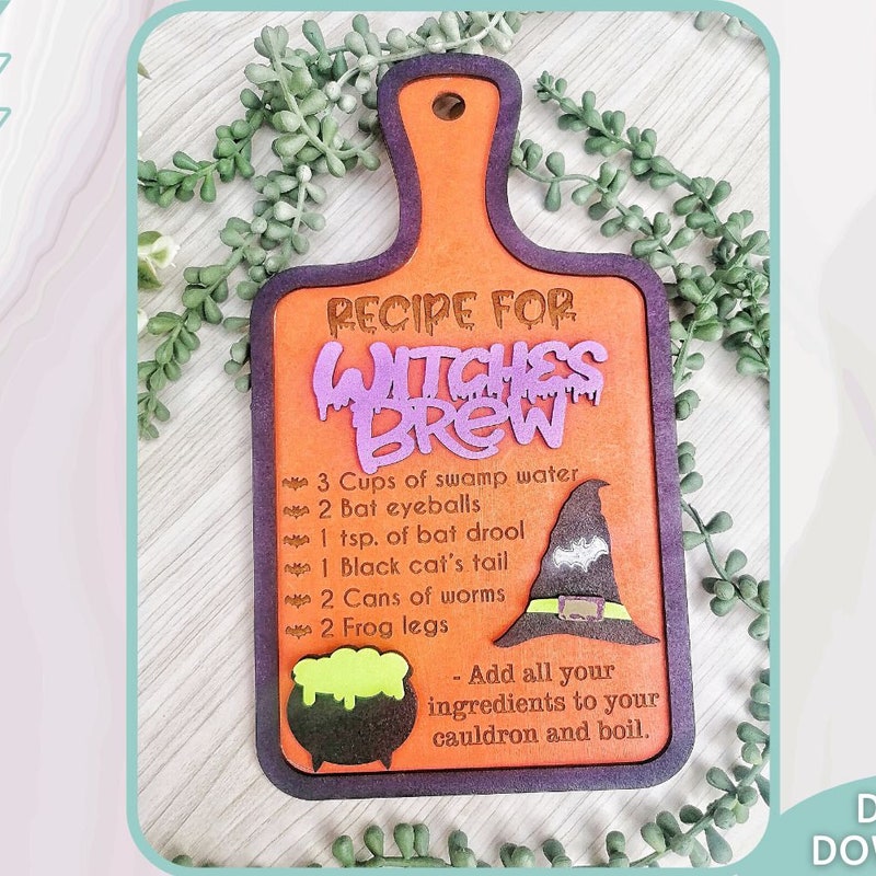 Witch Halloween Card - Etsy