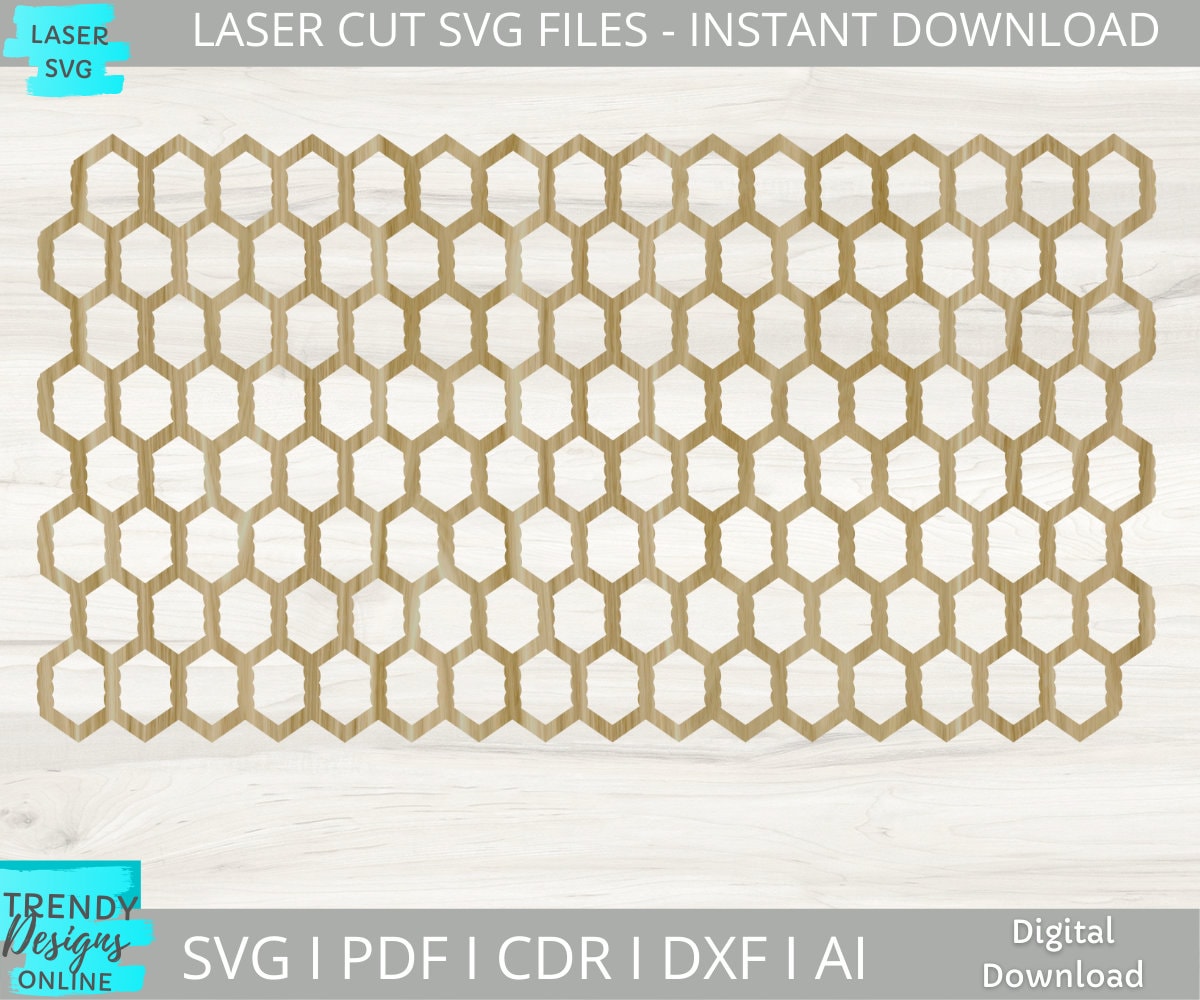 Chicken Wire Pattern Svg Glowforge Ready Svg Laser Cut | Etsy