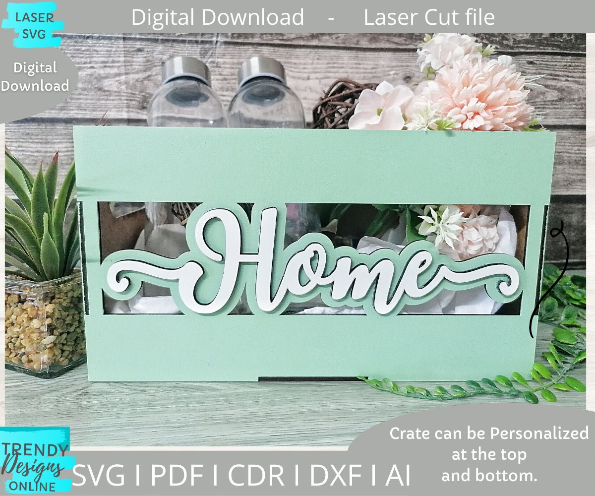 Real Estate Gift Crate Box Svg Home Crate Svg Digital - Etsy