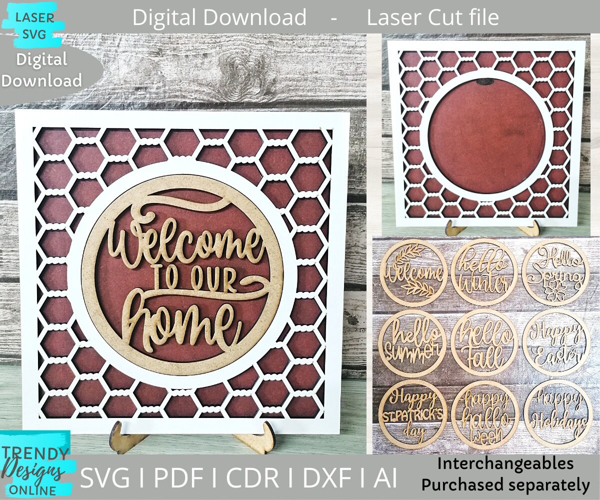 Chicken Wire Interchangeable Backer Svg Digital Download - Etsy