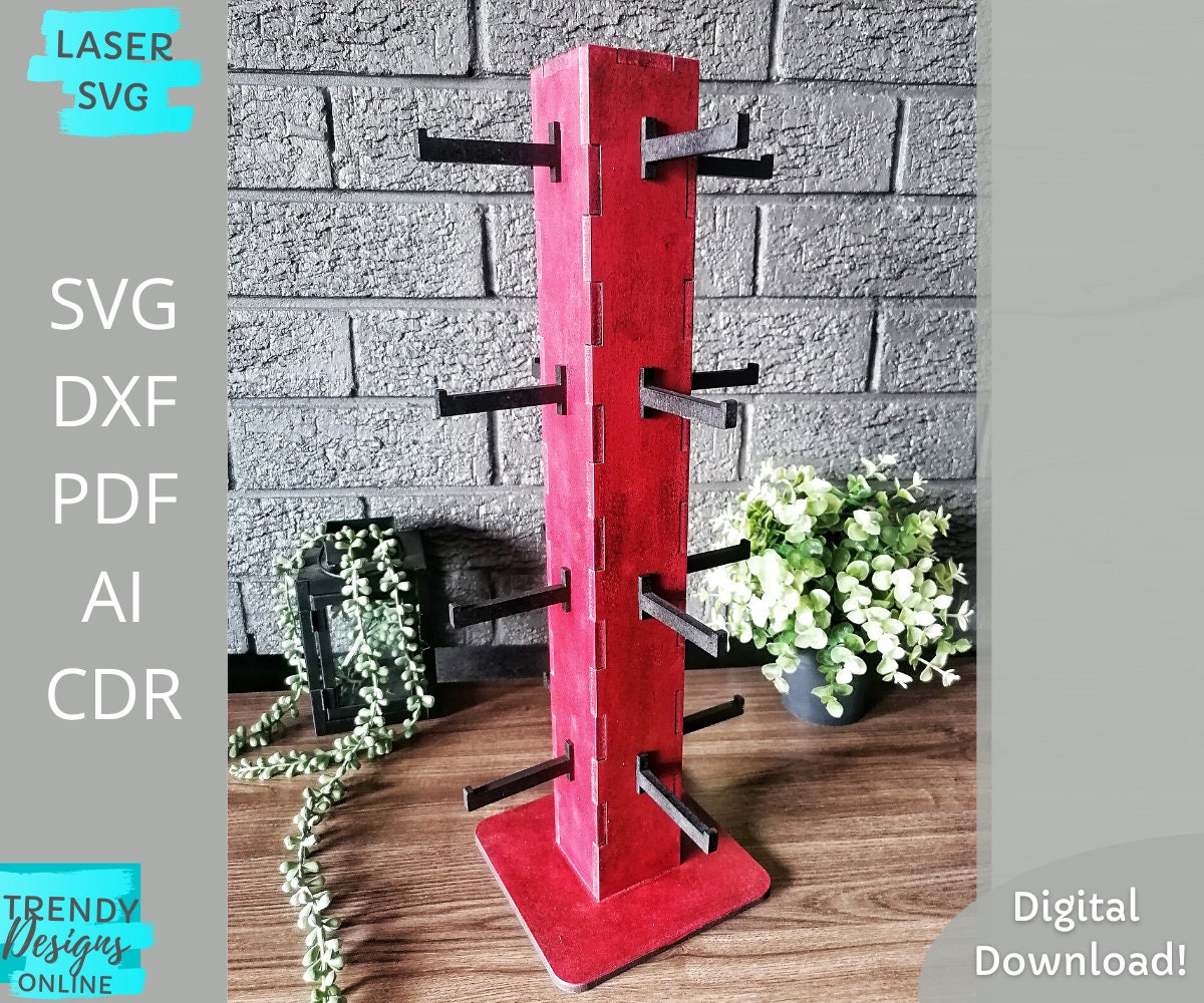 Keychains Four Side Display Svg File Craft Market Display - Etsy