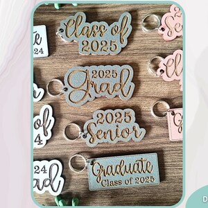 Graduation Keychains Bundle Svg, Senior Keyrings Svg, Digital Download ...