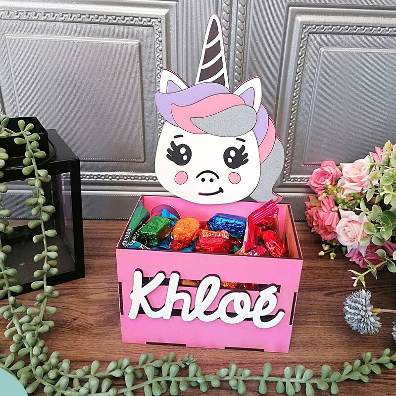 Unicorn Box - Etsy