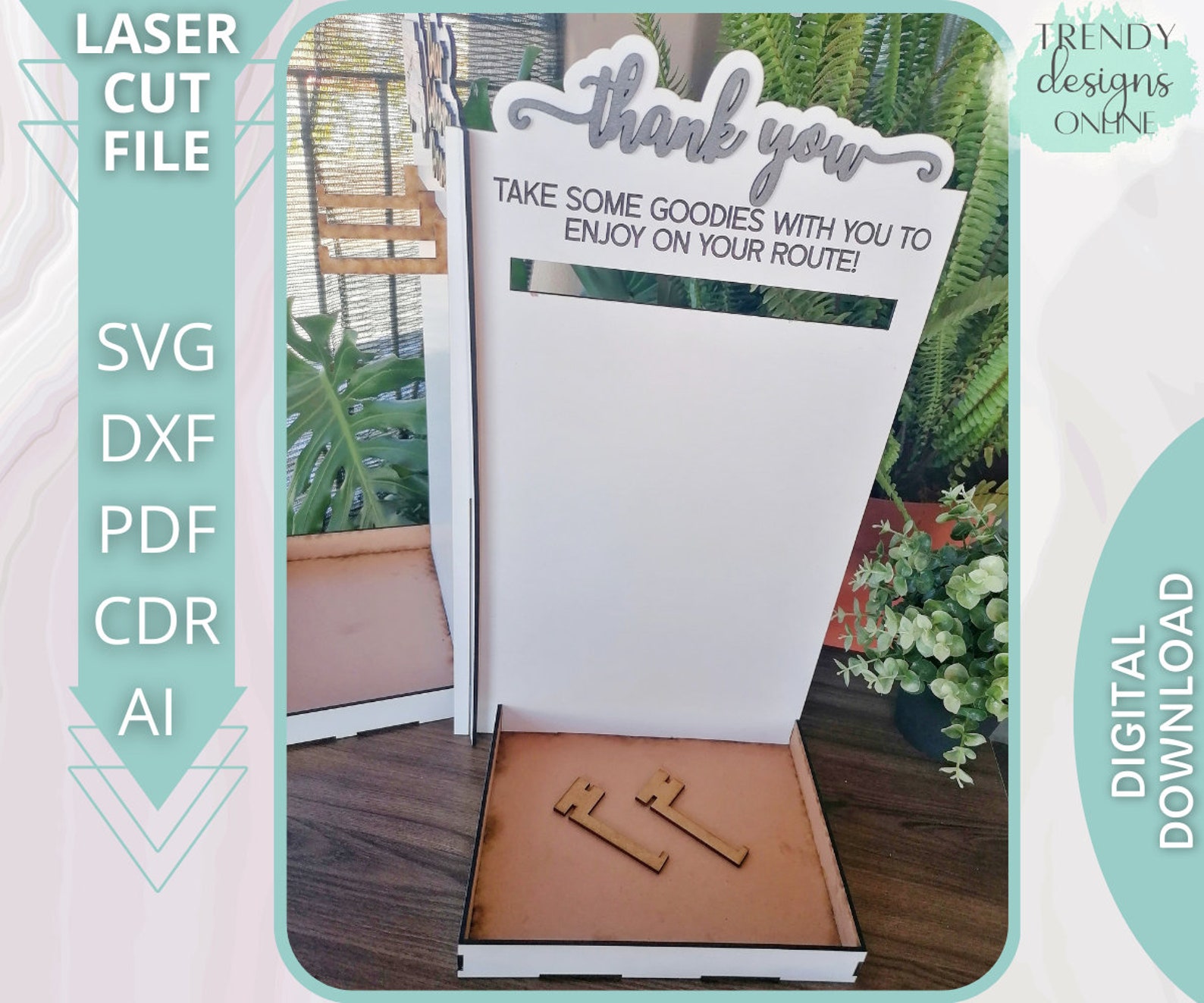 Delivery Driver Snacks Box Svg File Keychains Display Svg - Etsy