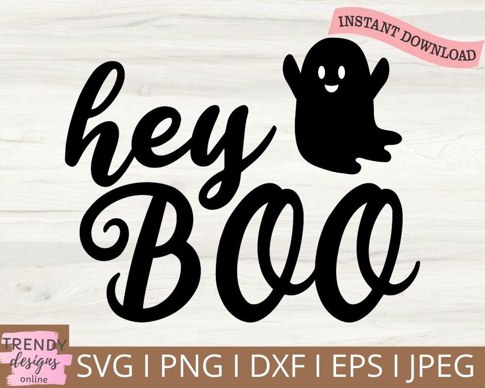 Hey BOO SVG Halloween svg Ghost SVG files for Cricut & | Etsy