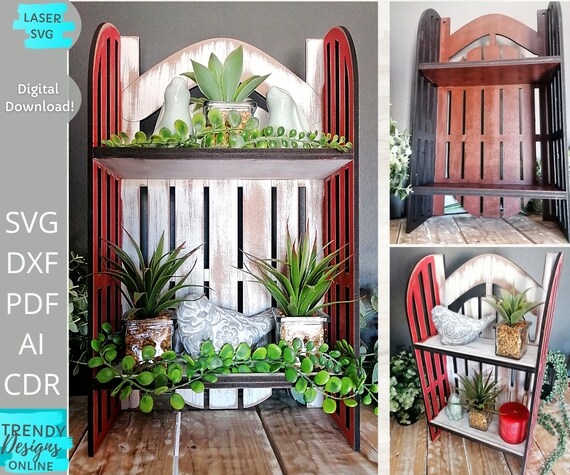 Sled Shelf Svg Tiered Tray Display Stand Svg Glowforge Ready - Etsy