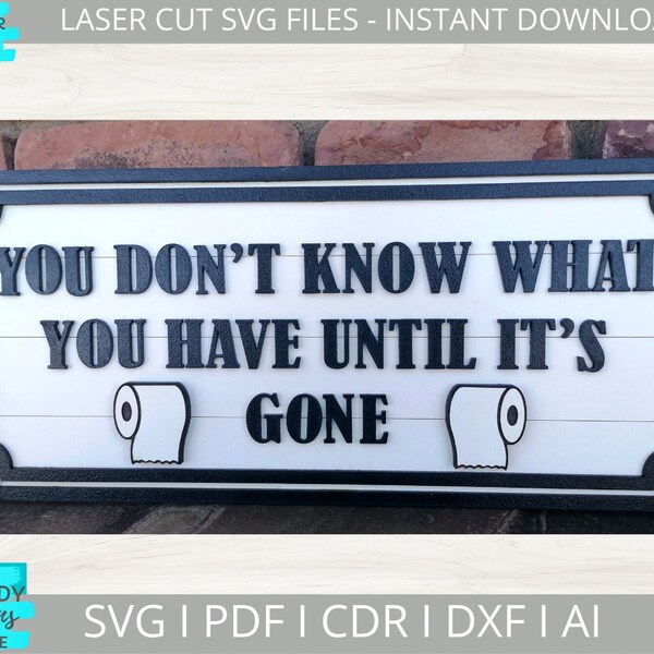 Laser Engraving Bathroom Sign - Etsy