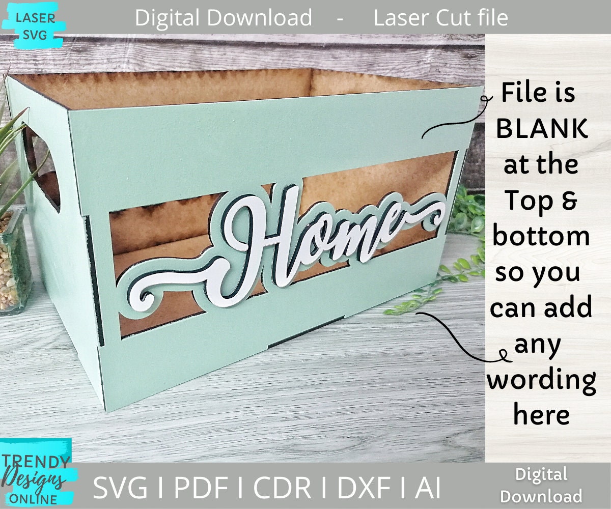 Real Estate Gift Crate Box Svg Home Crate Svg Digital - Etsy