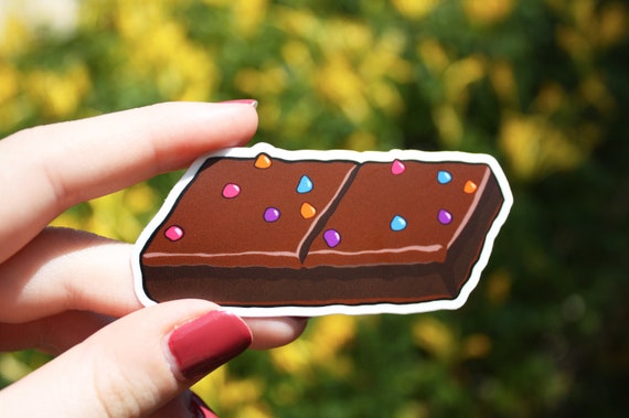 Cosmic Brownie Vinyl Sticker Waterproof Weatherproof | Etsy