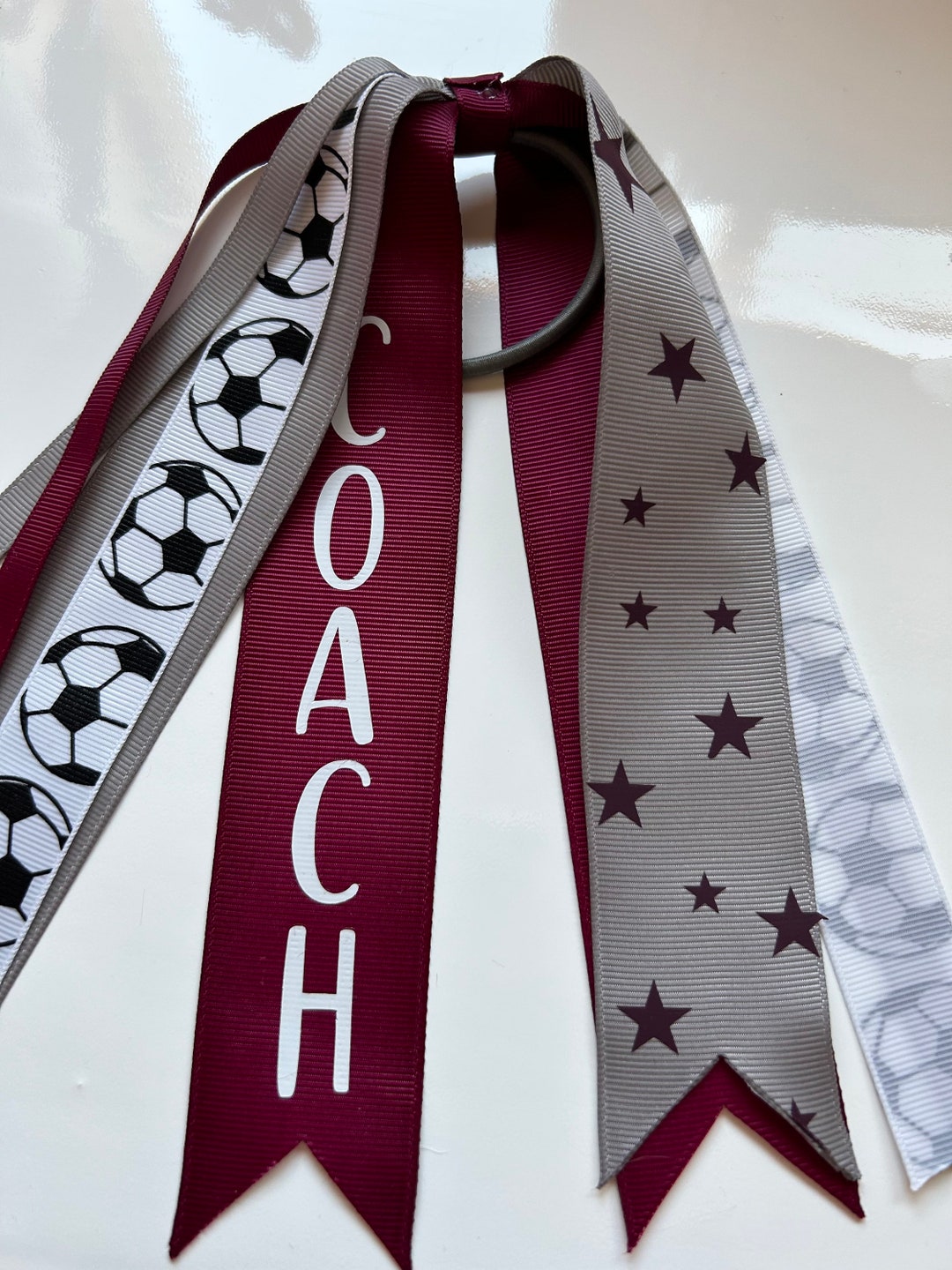 Personalized Streamer Hair Bows - Etsy