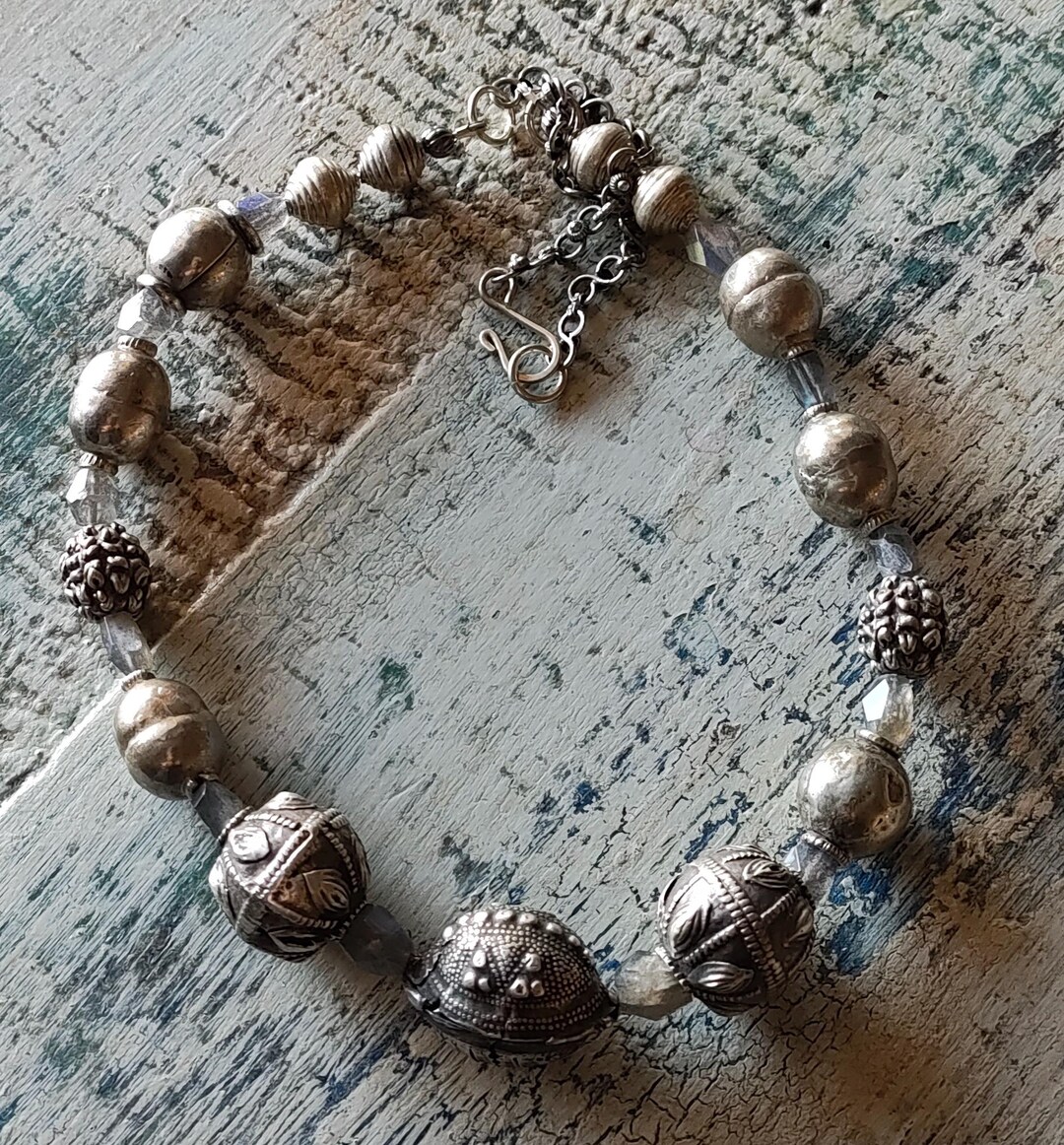 Antique Agrab Al Fada Moroccan, Yemen, Rajasthan Silver and Labradorite ...