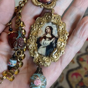 Vintage Antique Victorian Prayer Card, Venetian Wedding Cake Assemblage ...