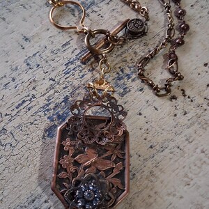 Vintage Religious Pendant and Watch Fob Assemblage Necklace - Etsy