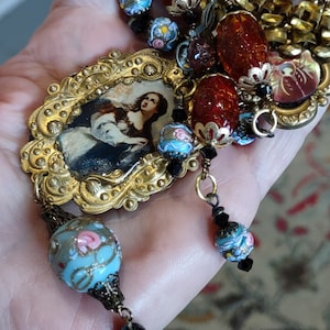 Vintage Antique Victorian Prayer Card, Venetian Wedding Cake Assemblage ...