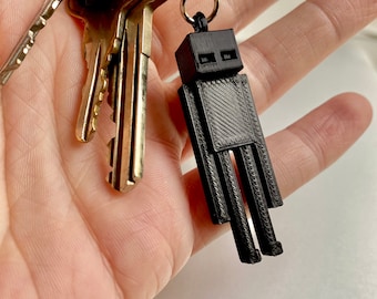 Minecraft Enderman Keychain – Minimalist Gaming Accessory, 3D Printed ...