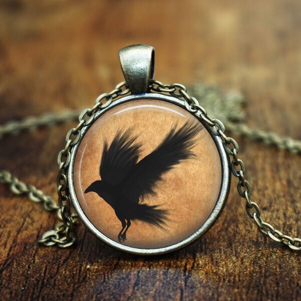 Crow Necklace - Etsy