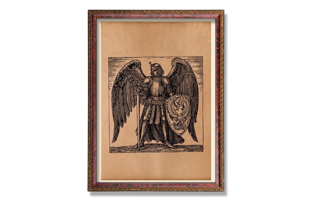 Lucifer the Fallen Angel Print Antique Occult Poster Satanic Decor ...