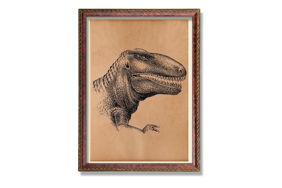 Tyrannosaurus Rex Poster T Rex Dinosaur Wall Art Dinosaur - Etsy