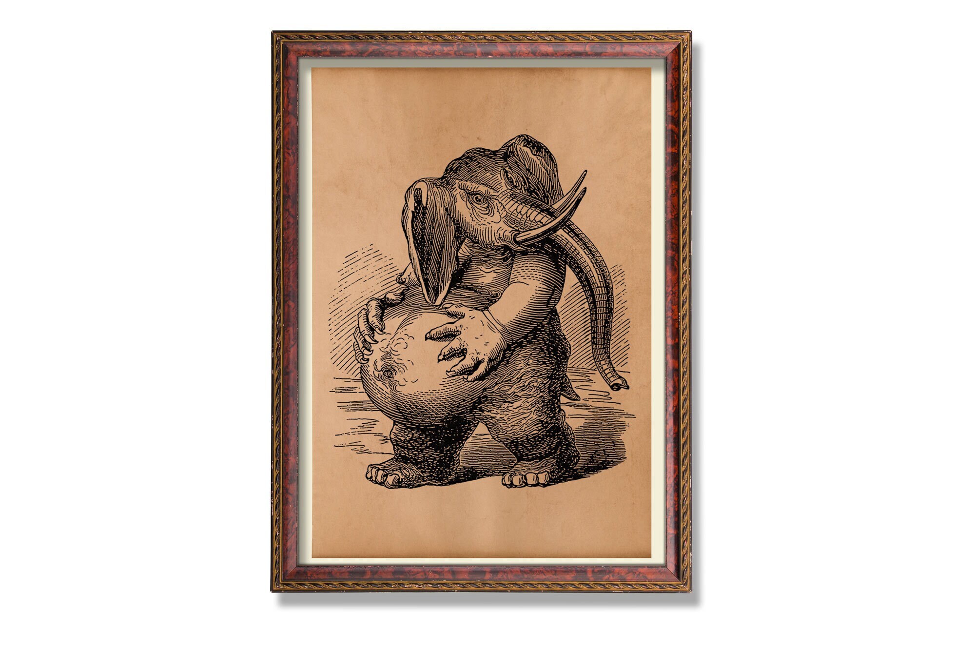 Behemoth Demon Print Demon Art Satanic Home Decor Occult - Etsy Canada