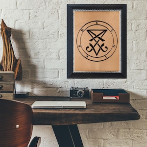 Lucifer Sigil Print – Occult Demon Seal Wall Art, Vintage Satanic ...