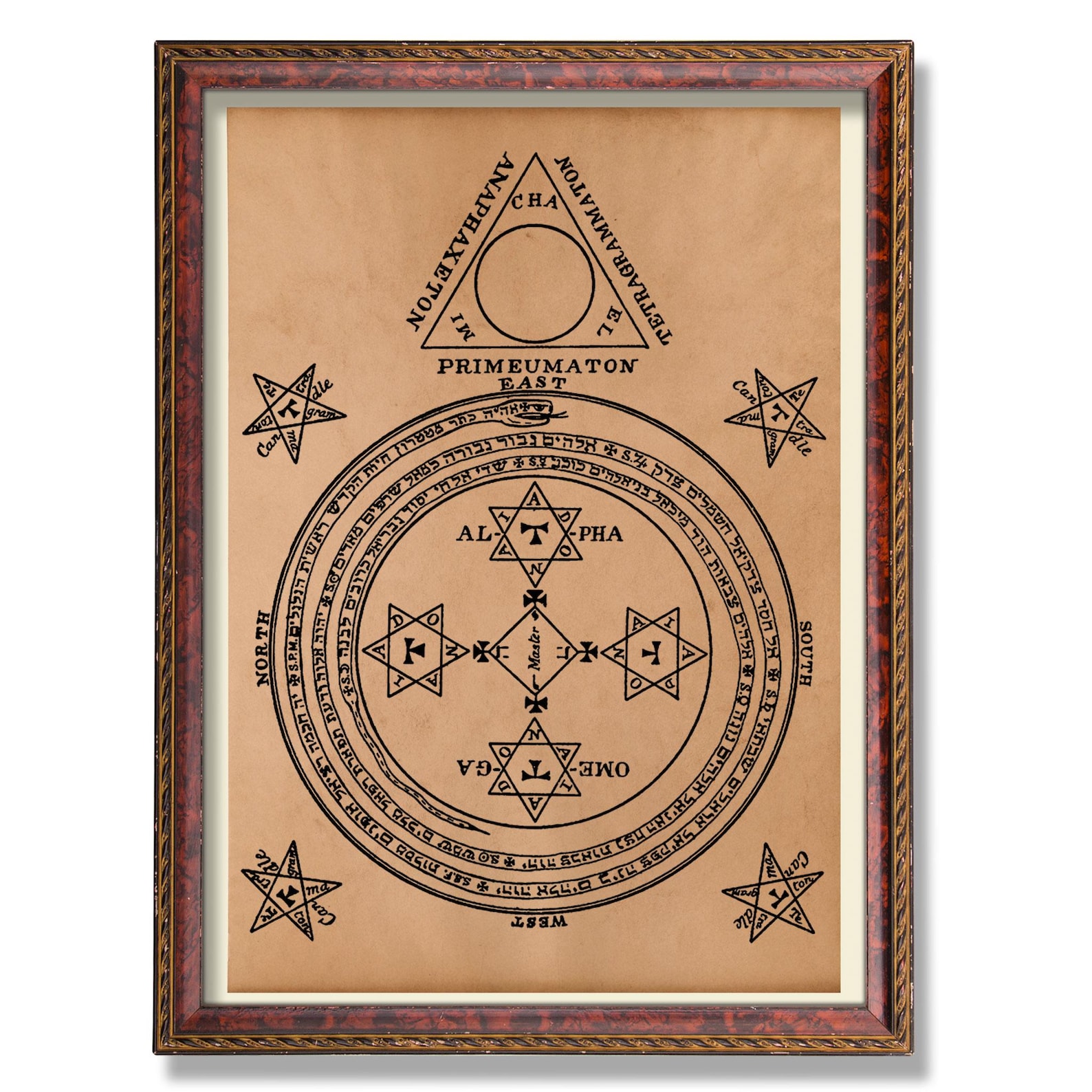 Magical Circle of King Solomon Print – Occult Goetia Sigil Art ...