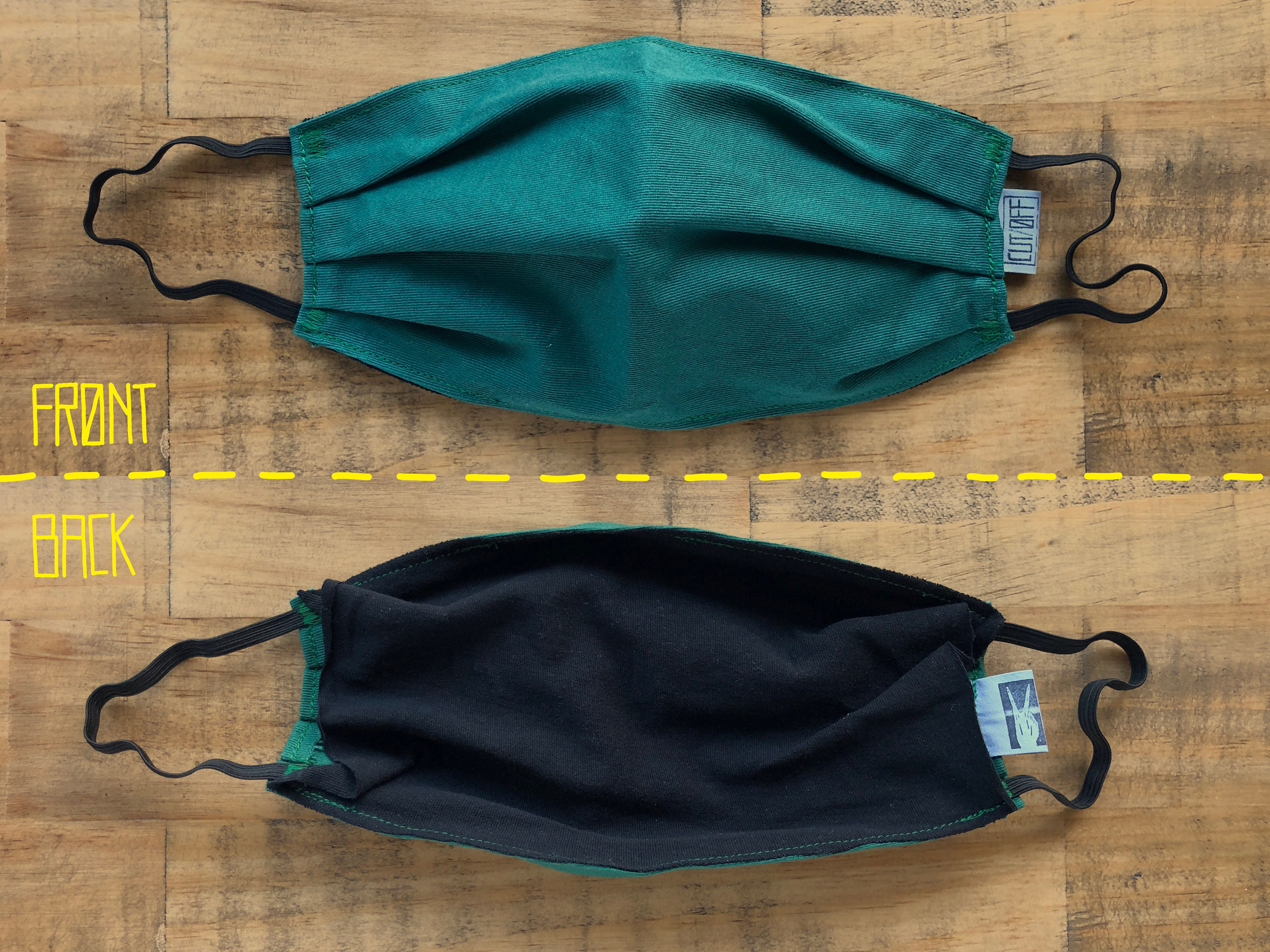 Slytherin Design Eco Friendly Upcycled Fabric Masks With Filter Gap ...