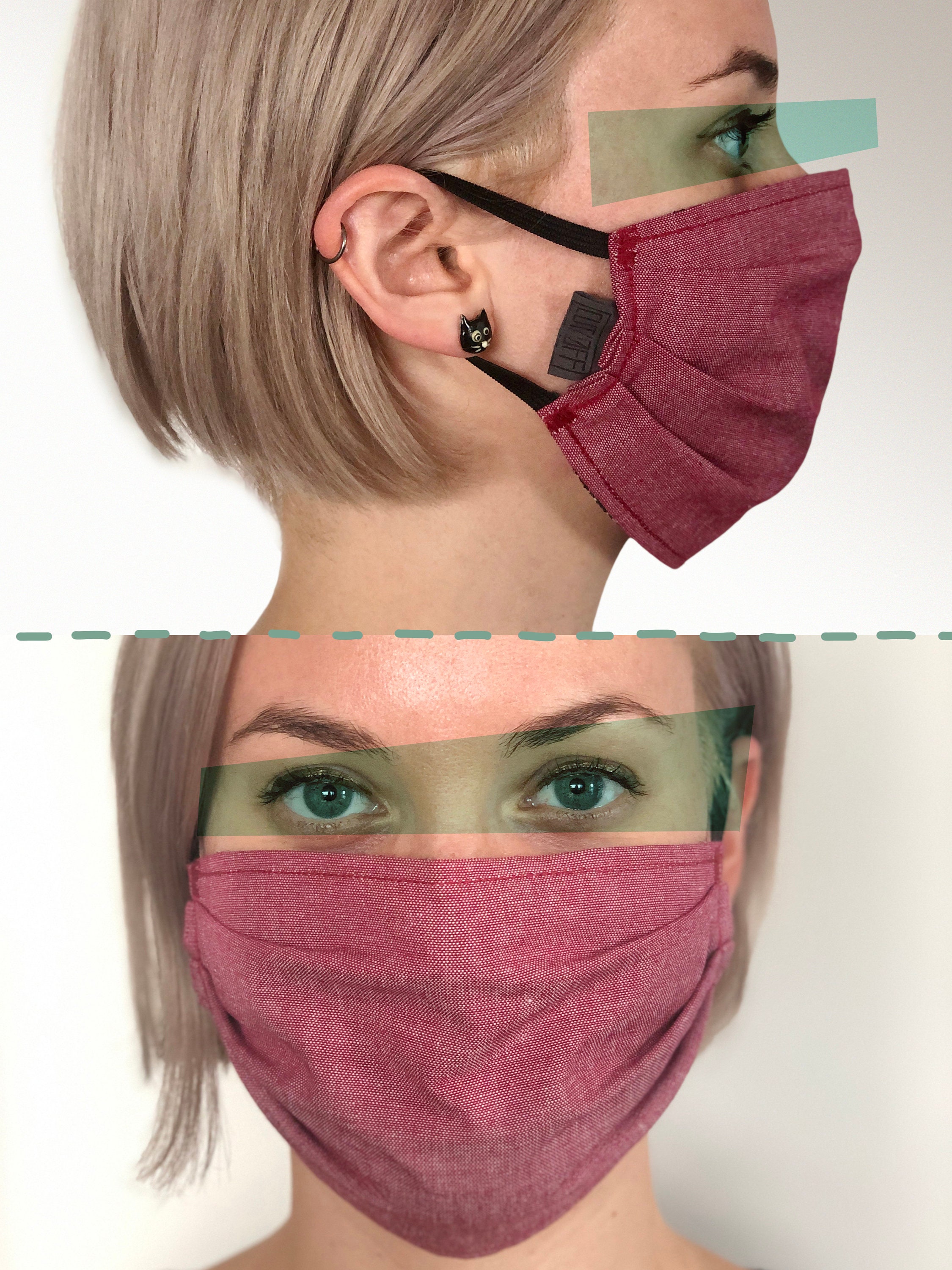 Slytherin Design Eco Friendly Upcycled Fabric Masks With - Etsy