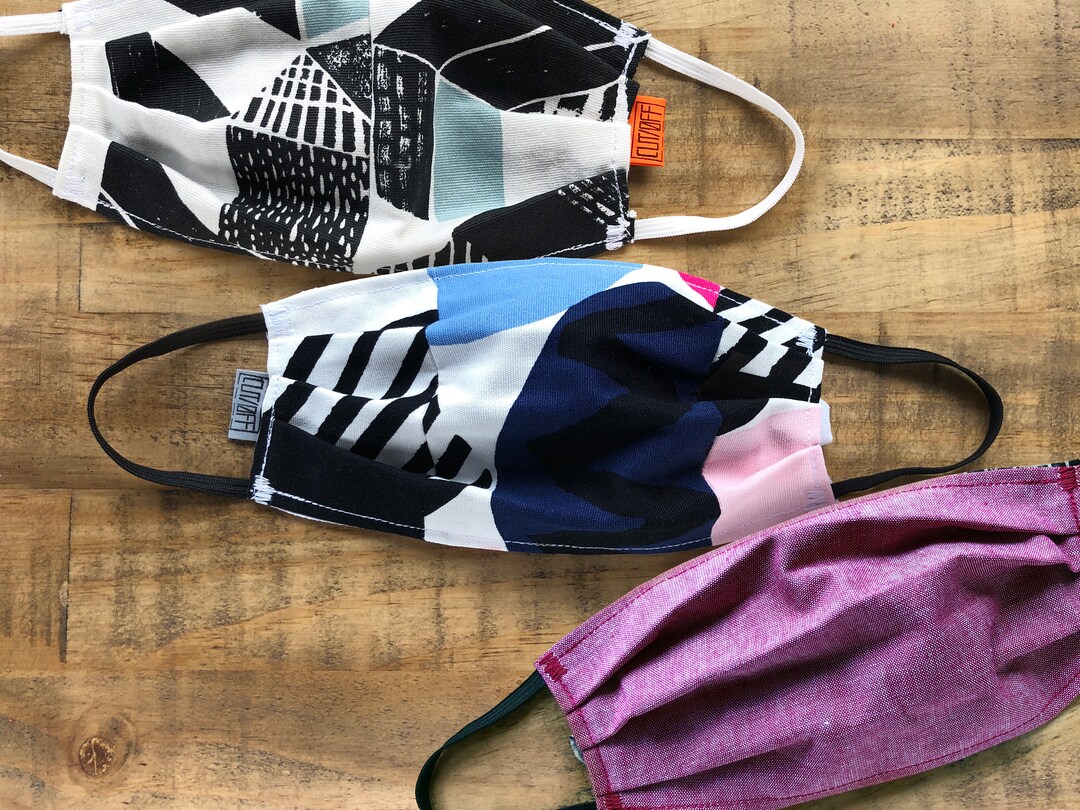 Eco Friendly Upcycled Fabric Masks With Filter Gap Washable & Reusable ...