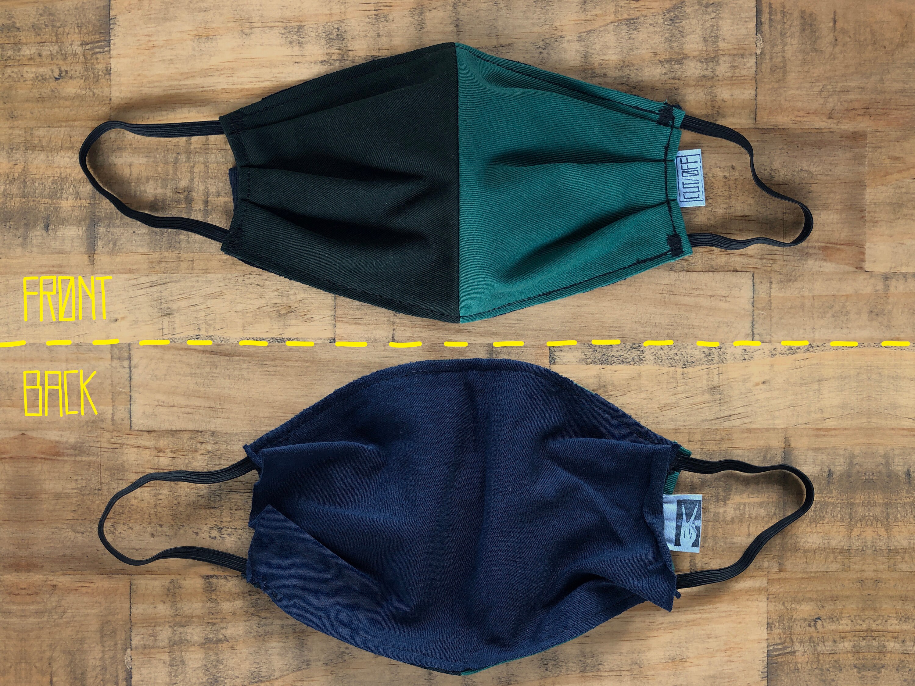 Slytherin Design Eco Friendly Upcycled Fabric Masks With Filter Gap ...