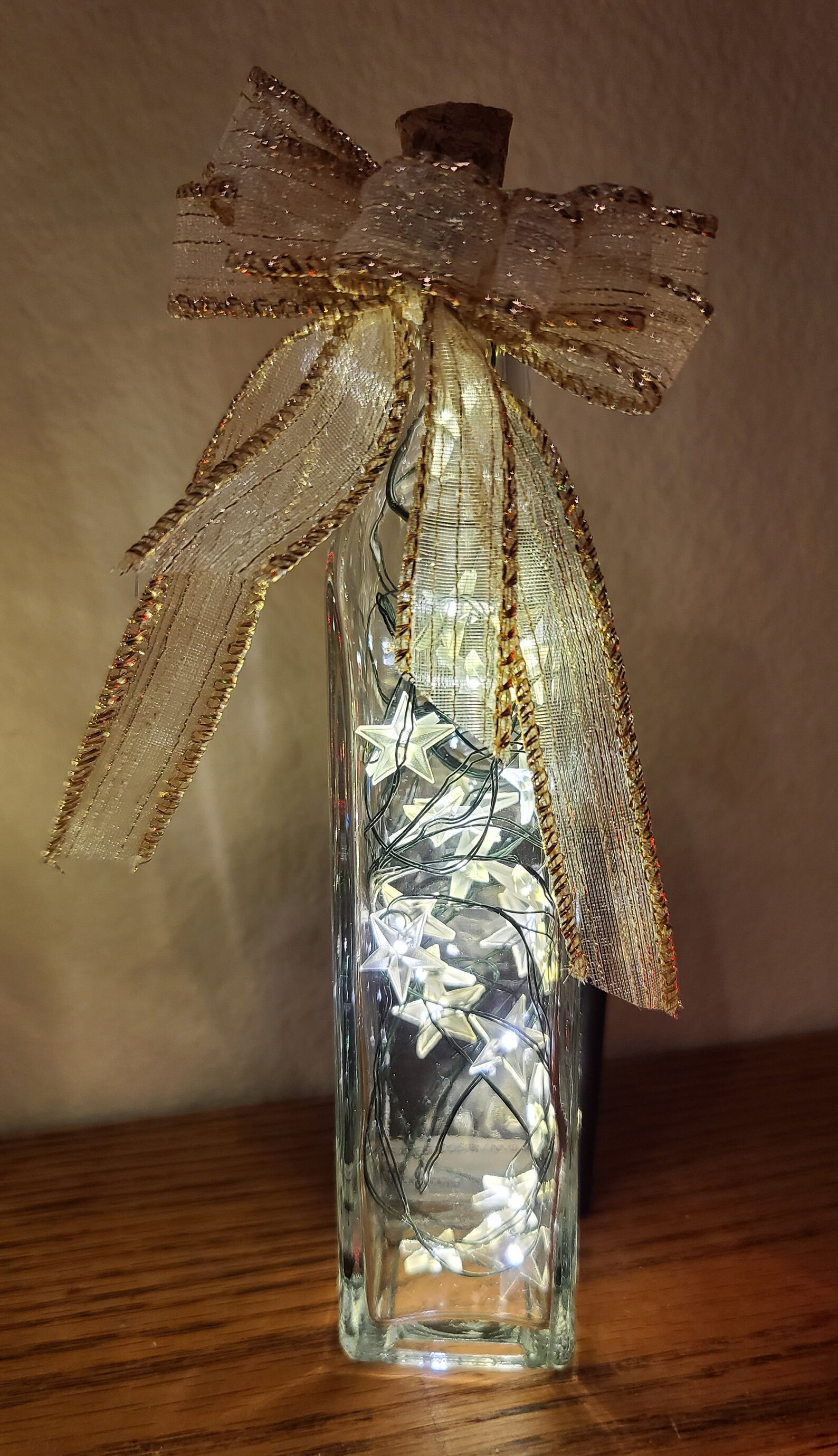 Christmas Lighted Bottles - Etsy