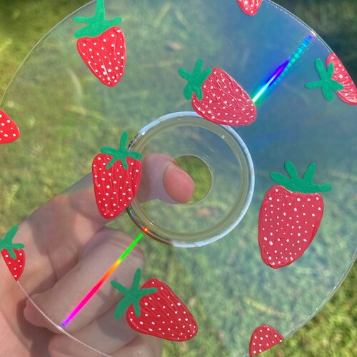 Painted Flower CD Art - Etsy Canada